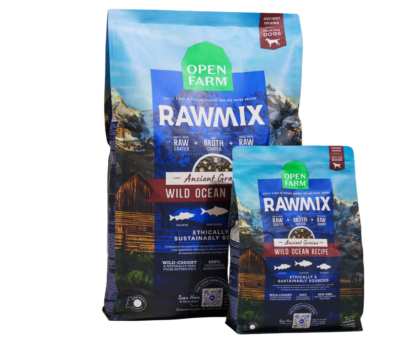 RawMix Wild Ocean Ancient Grain Dog Kibble – Hearty Pet