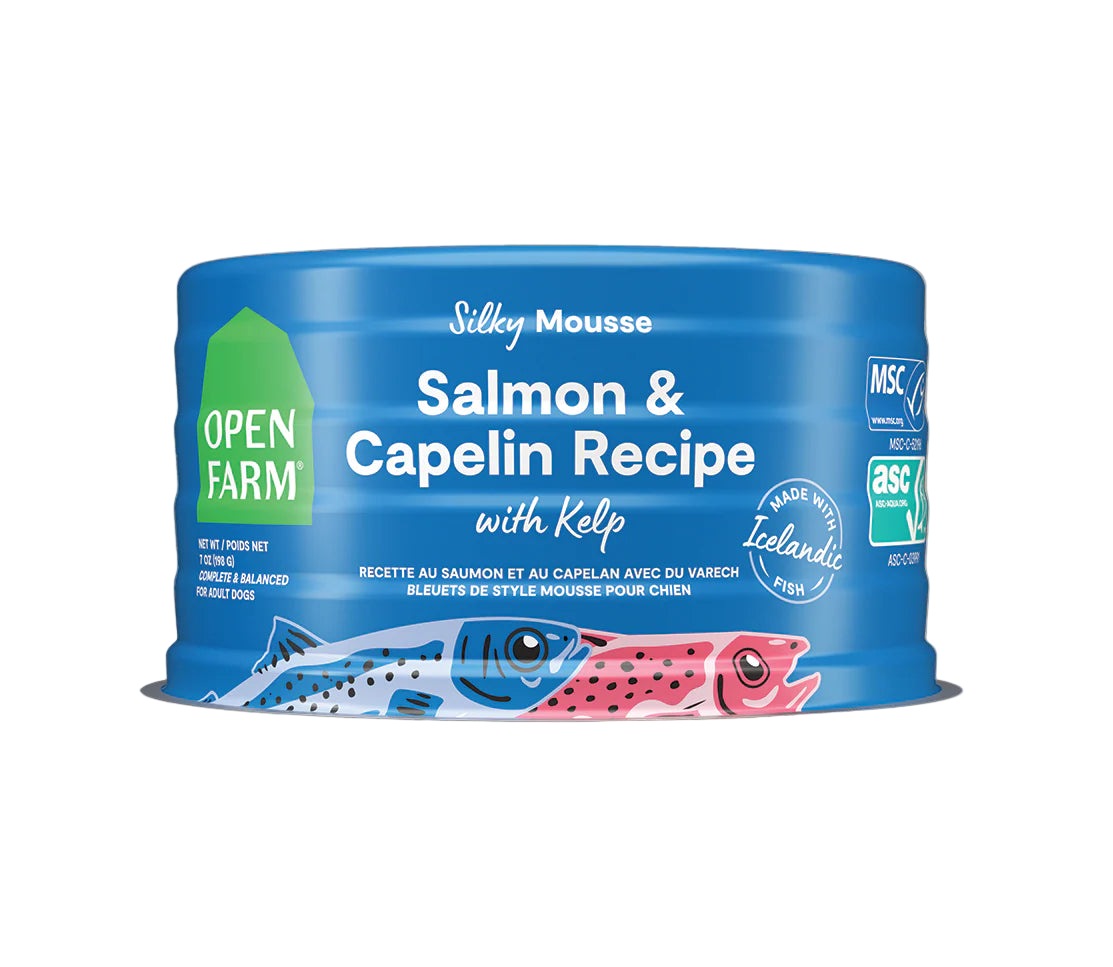 Open Farm Salmon & Capelin Recipe With Kelp Wet Icelandic Dog Food ...