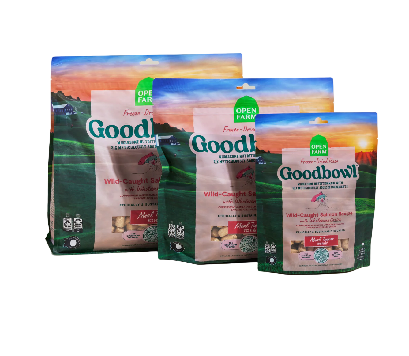 Open Farm Goodbowl Freeze Dried Raw Morsels – Wild-Caught Salmon & Who ...