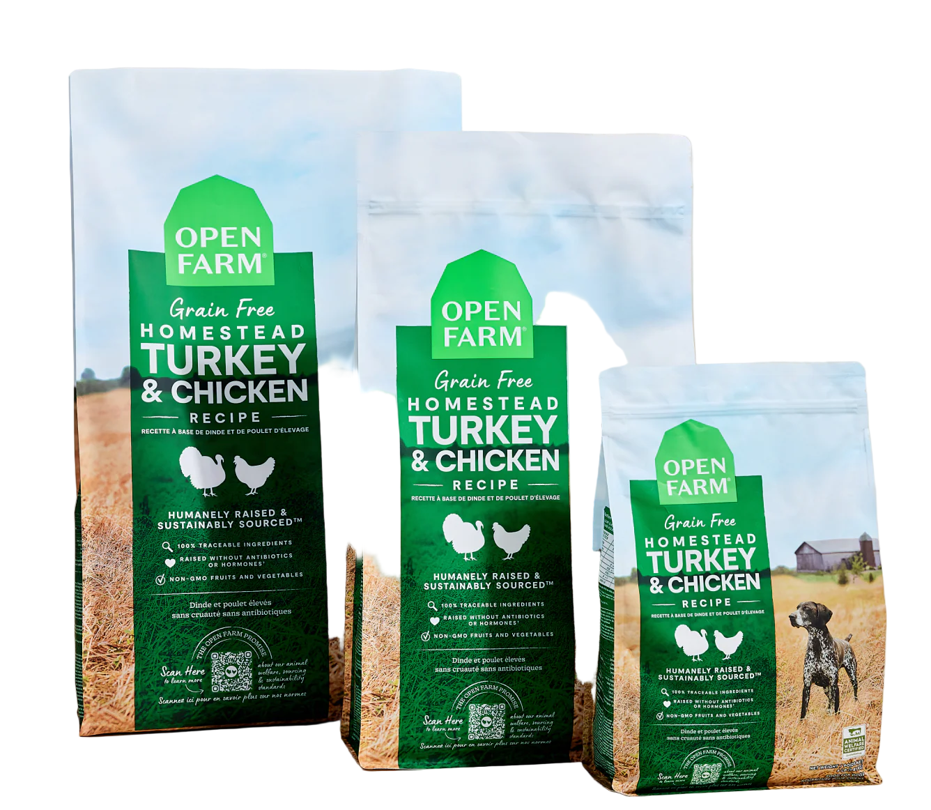 OPEN FARM Homestead Turkey & Chicken for Dogs – Hearty Pet